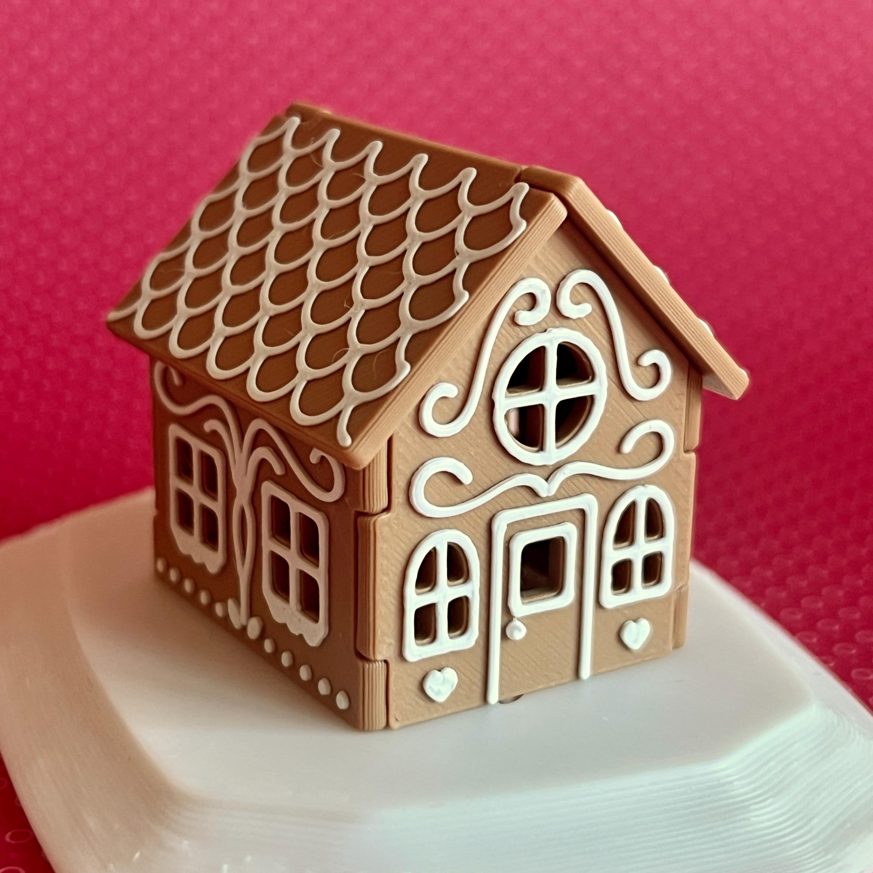 Mini Gingerbread House Kit – 1:6 Scale Holiday Decor for Miniverse ...
