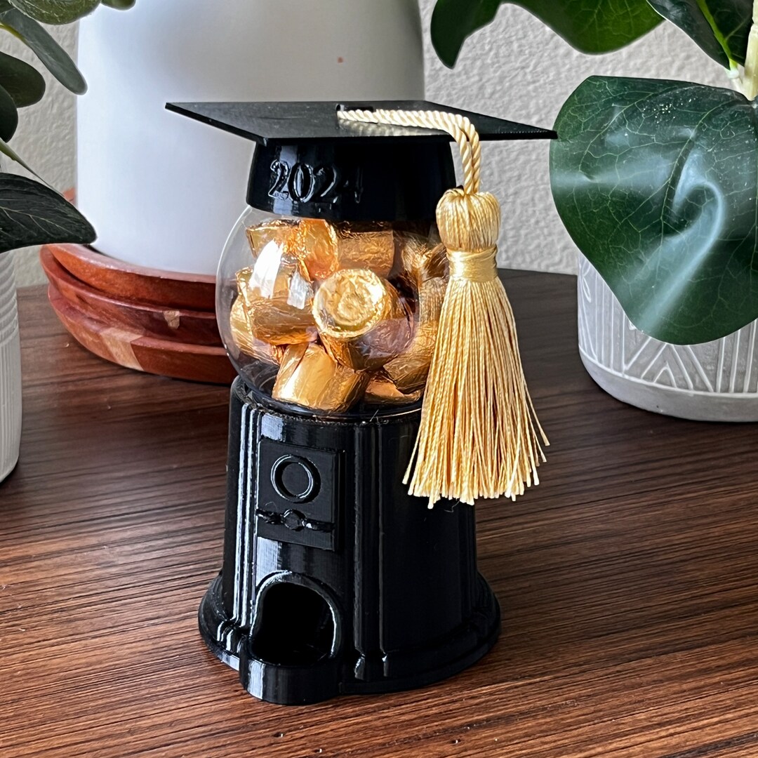 FILE for Graduation Gumball Machine for 3D Printing, Grad Favor, Gift ...