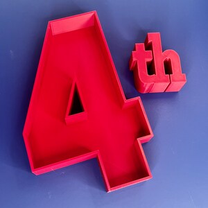 FILE for 3D Printable Number Boxes STL Files: Party Decor (digital ...