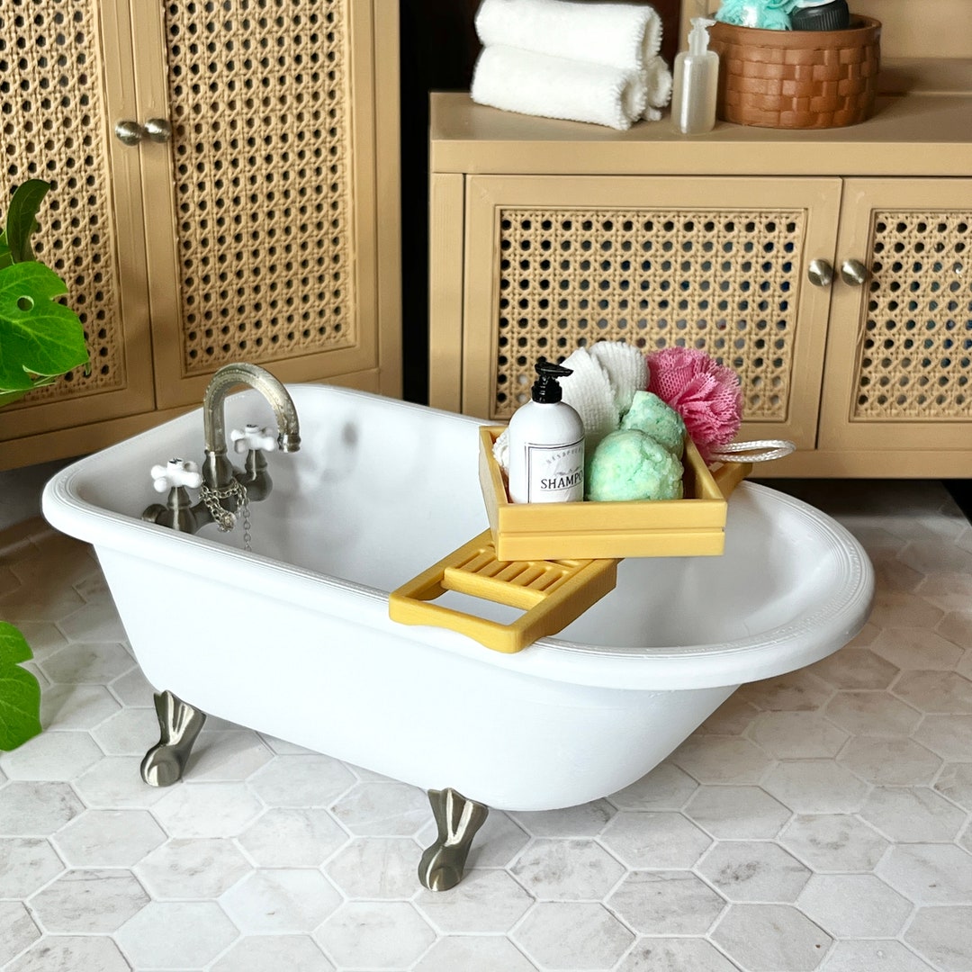 Mini Bathtub, Claw Foot Tub, Vintage Bath, Miniverse Spa Compatible ...