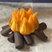 Miniature LED Campfire | 1:6 Scale Dollhouse Fire Prop - Etsy