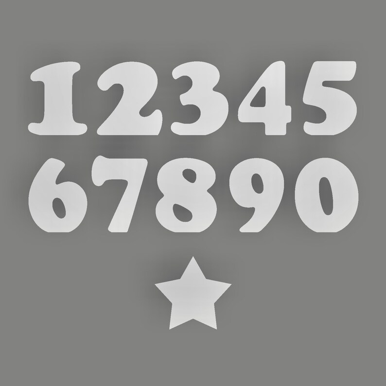 FILE for Chunky Block Letters & Numbers: 3D Printing STL File (digital ...