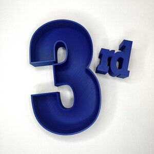 FILE for 3D Printable Number Boxes STL Files: Party Decor (digital ...