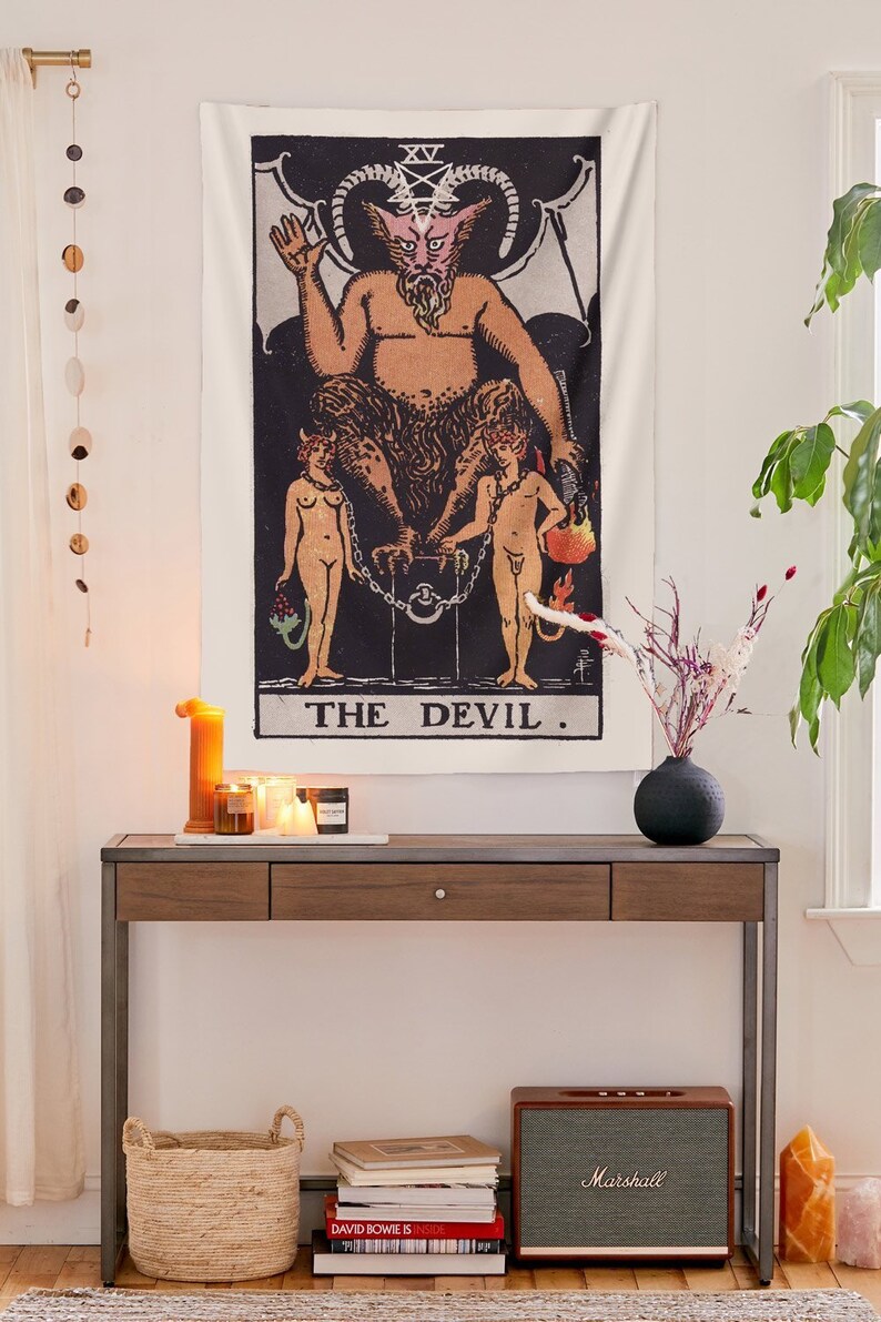 The Devil Tapestry - Etsy