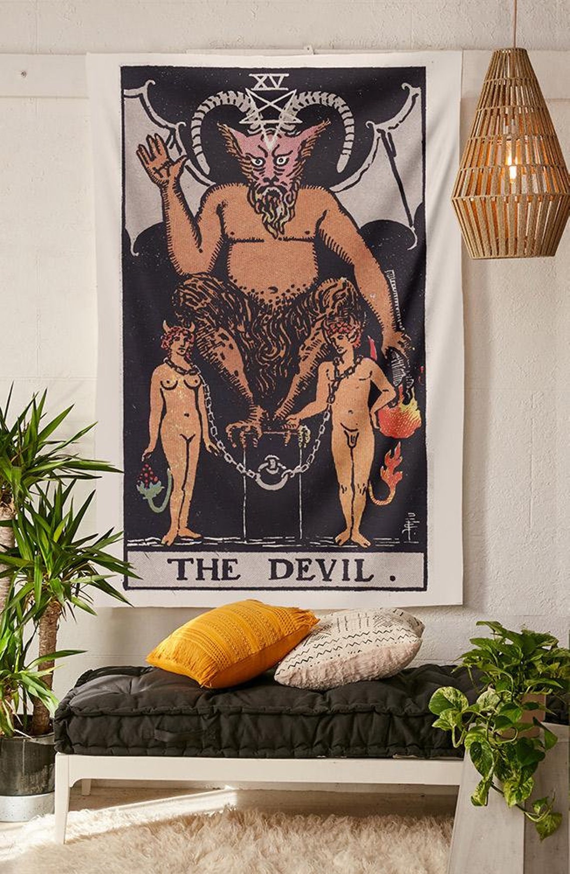 The Devil Tapestry - Etsy