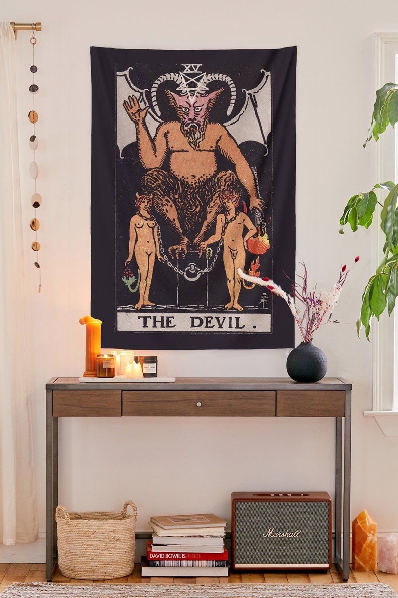 The Devil Tapestry - Etsy