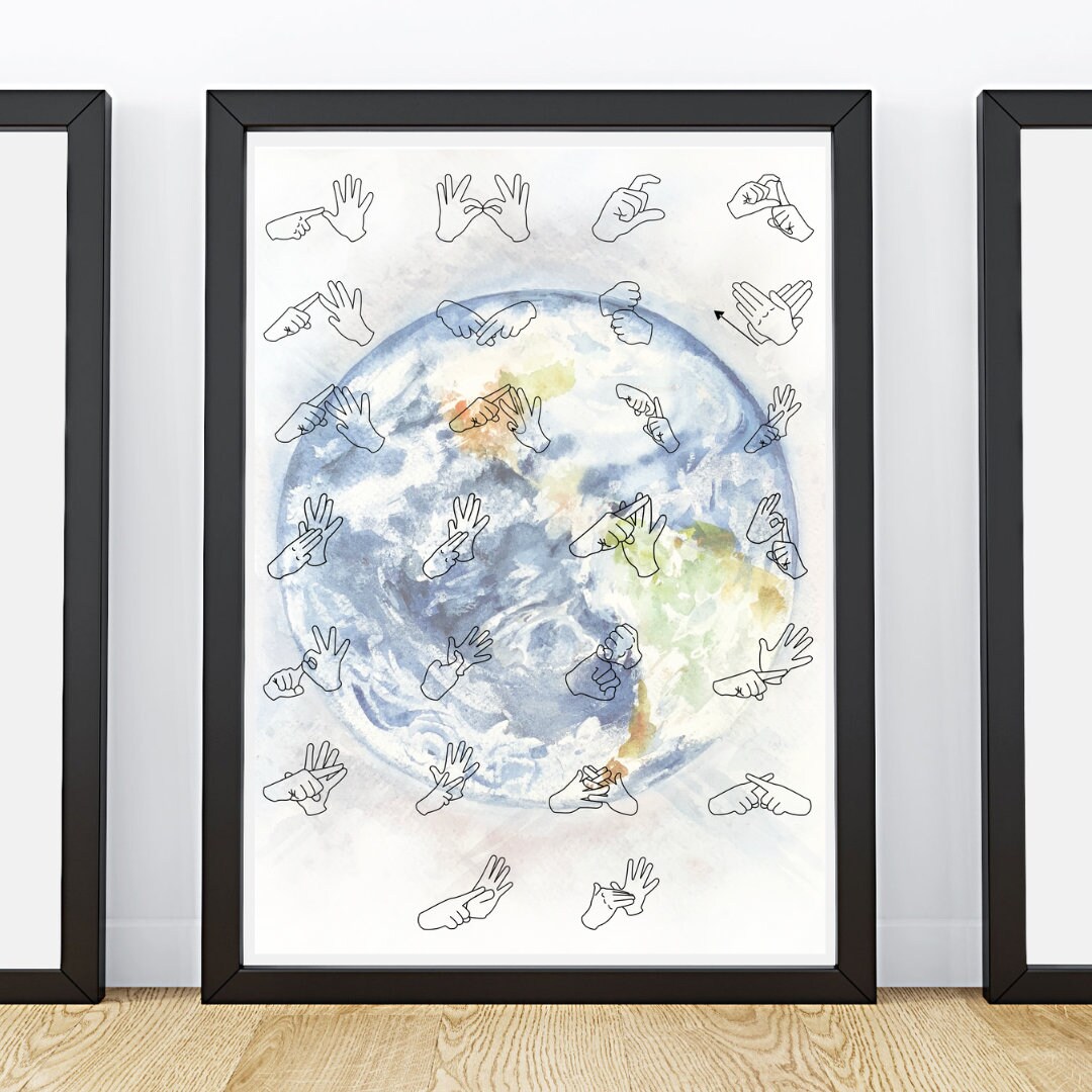 ABC Chart, Auslan, Australian Sign Language, Educational, Alphabet ...