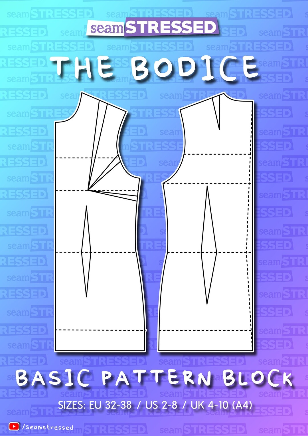 The Bodice - Basic Pattern Block - Sizes 32-38 - Etsy