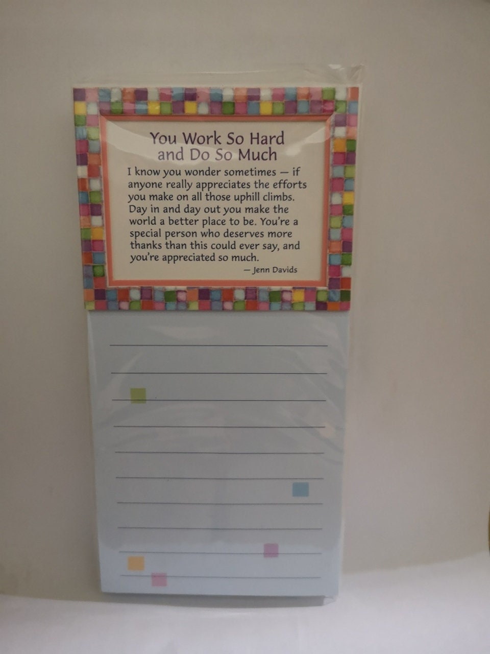 Memo Pad: You Work so Hard and Do so Much - Etsy