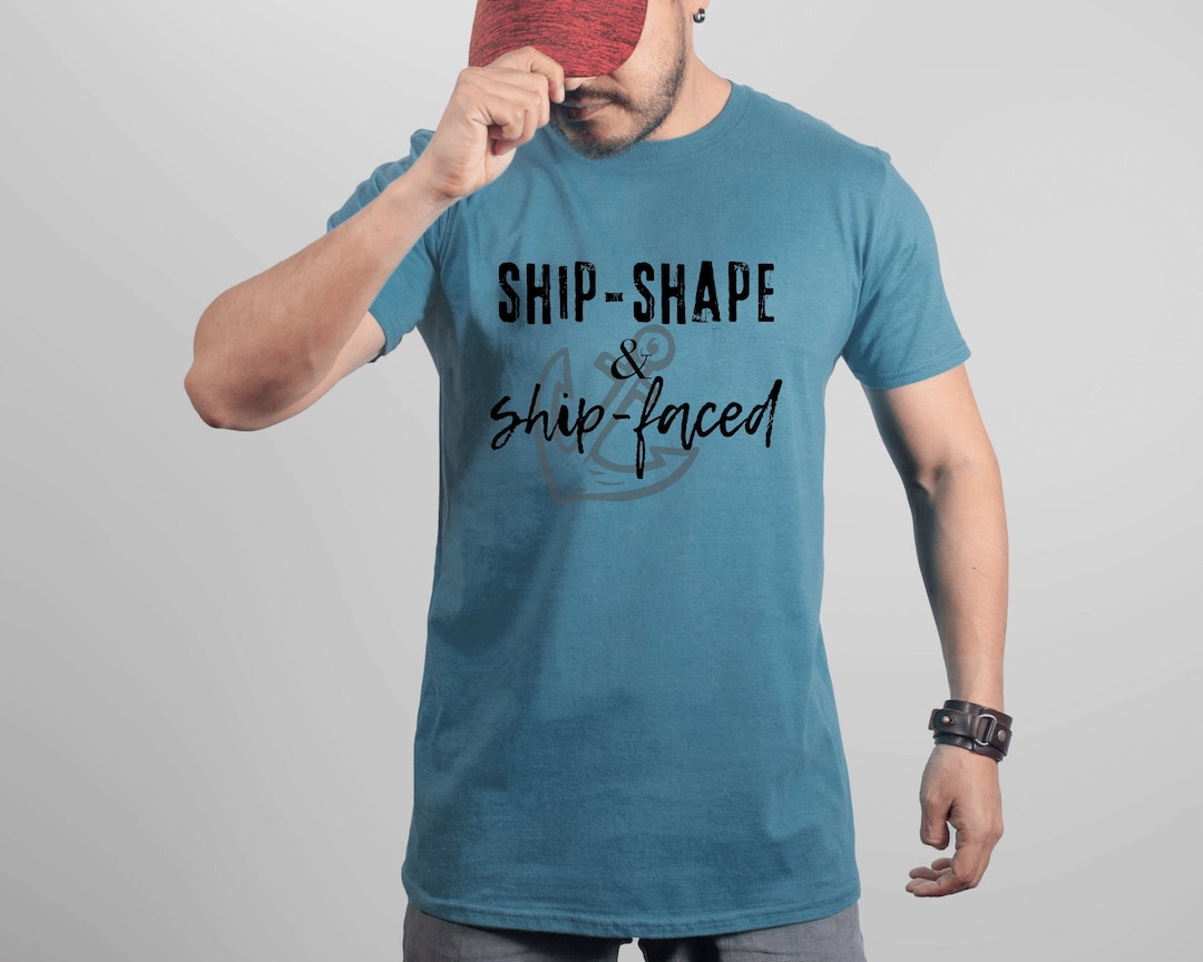 Ship Shape and Ship-faced Nautical T-shirt for Him - Sailor Shirt ...