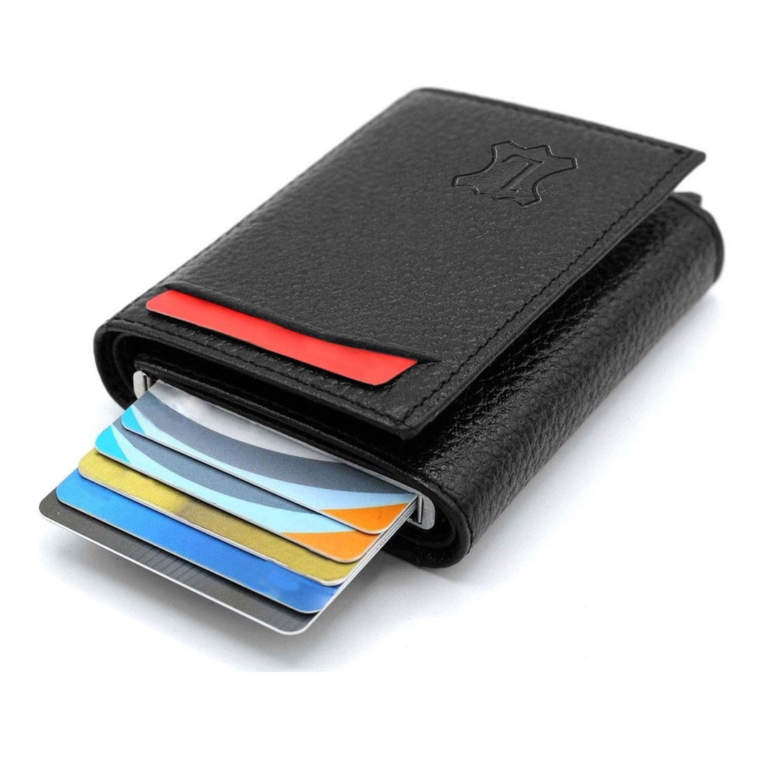 Lederax Automatic Card Holder & Smart Wallet - Etsy