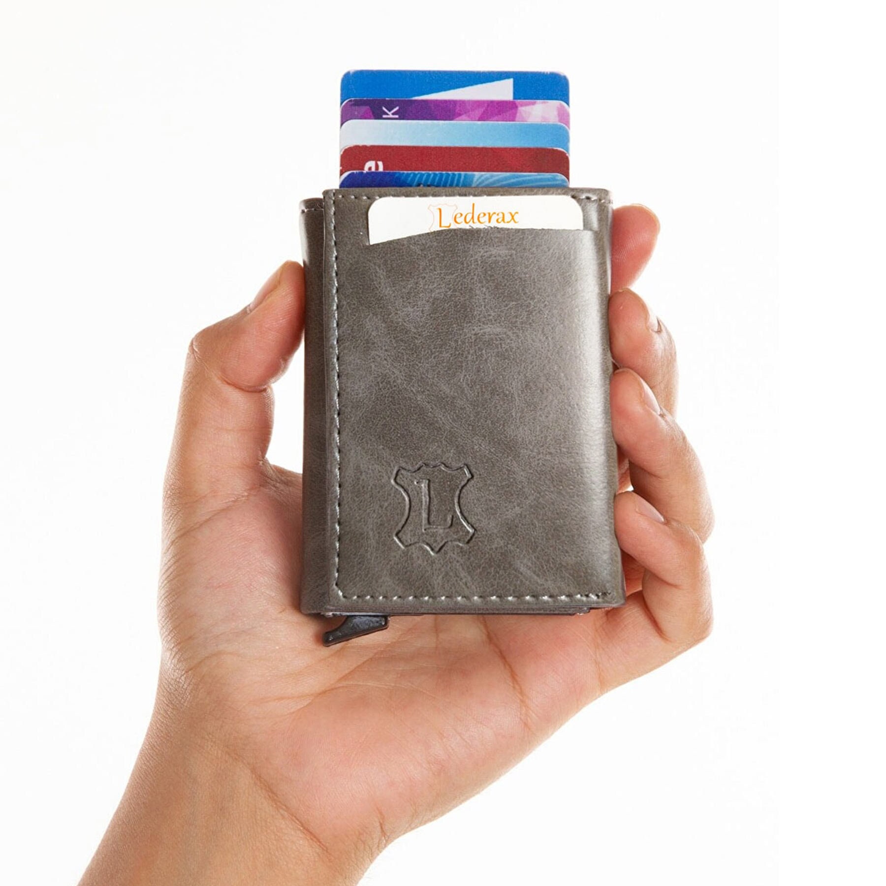 Lederax Automatic Card Holder & Smart Wallet - Etsy