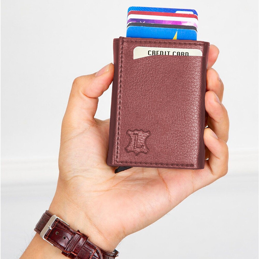 Lederax Automatic Card Holder & Smart Wallet - Etsy