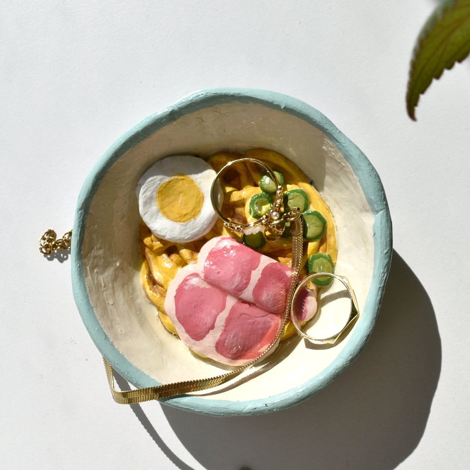Handmade Anime Clay Ring Dish: Japanese Ramen Jewelry Tray - Etsy