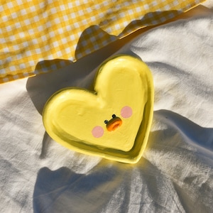 Clay Duck Jewelry Dish , Ceramic Ring Dish Plate , Handmade Trinket ...