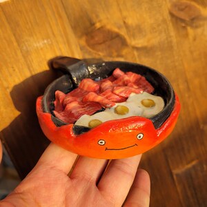 Handmade Calcifer Ceramic Dish – Anime Jewelry Tray, Painted Plate - Etsy