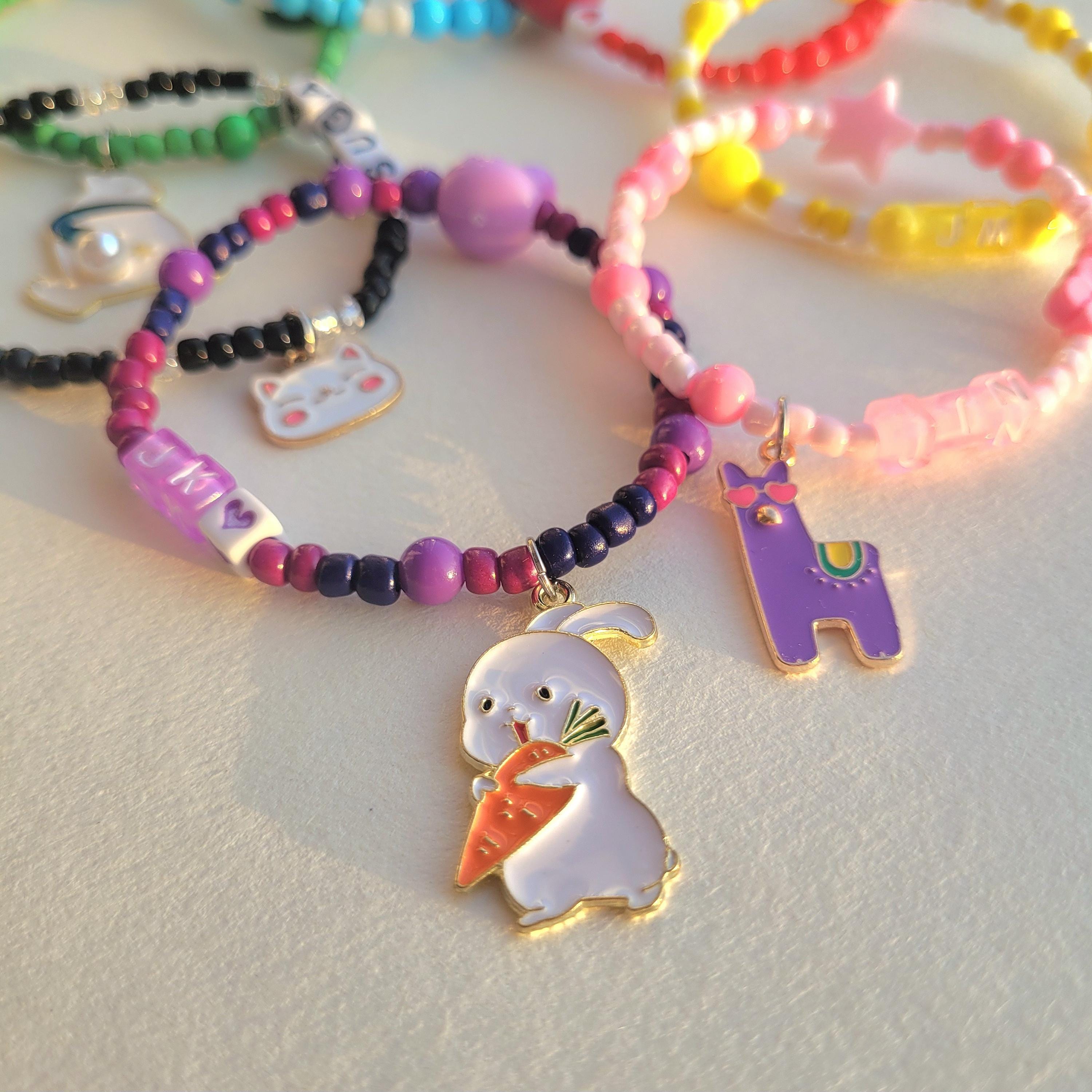 BTS Jhope Beaded Bracelet, Hoseok Vlive Inspired Charm Bracelet ...