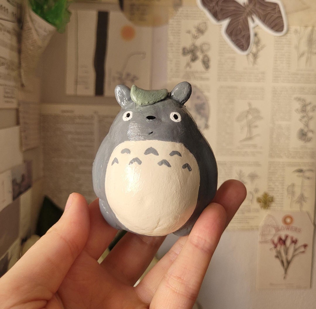 My Neighbor Totoro Clay Figure Studio Ghibli Clay 3D Figure Painted ...