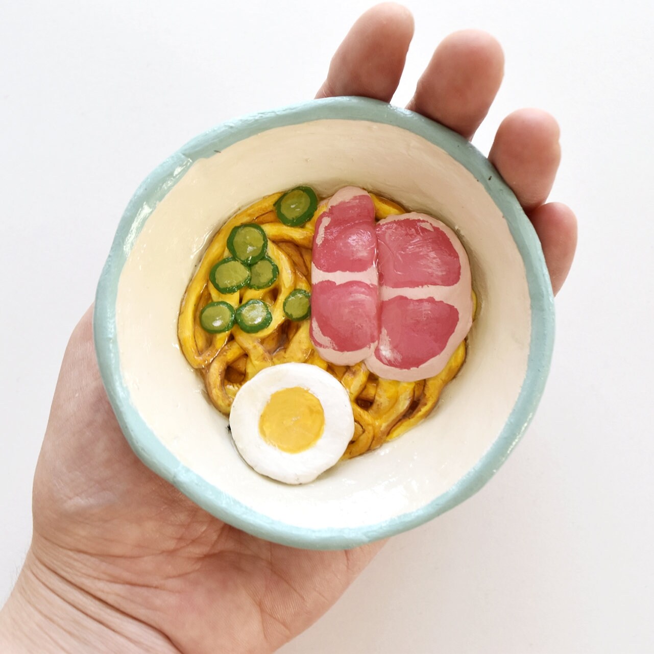 Handmade Anime Clay Ring Dish: Japanese Ramen Jewelry Tray - Etsy