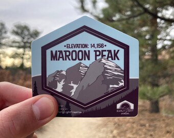 Colorado 14er: Sunshine Peak Sticker High Quality Vinyl | Etsy