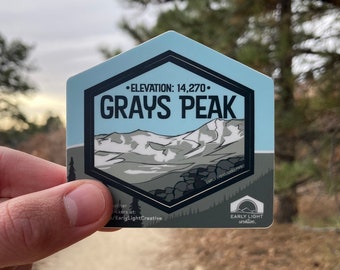 Colorado 14er: Pikes Peak Sticker High Quality Vinyl | Etsy