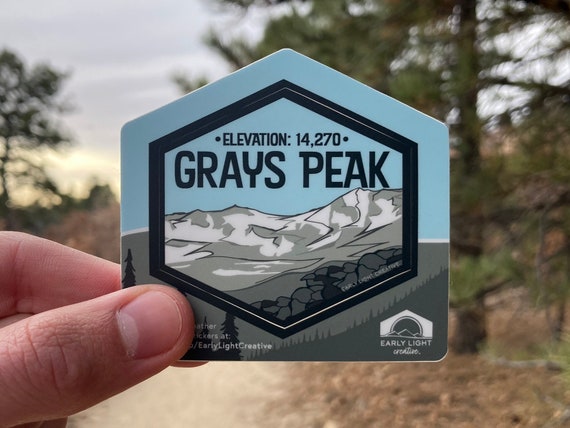 Colorado 14er: Grays Peak Sticker High Quality Vinyl - Etsy