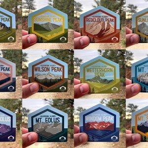 All 58 Colorado 14ers Sticker Collection | High Quality, Vinyl ...