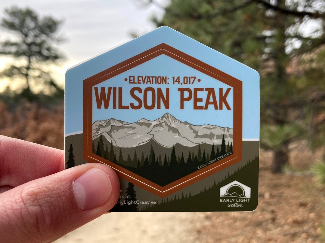 Colorado 14er: Wilson Peak Sticker | High Quality, Vinyl, Waterproof ...