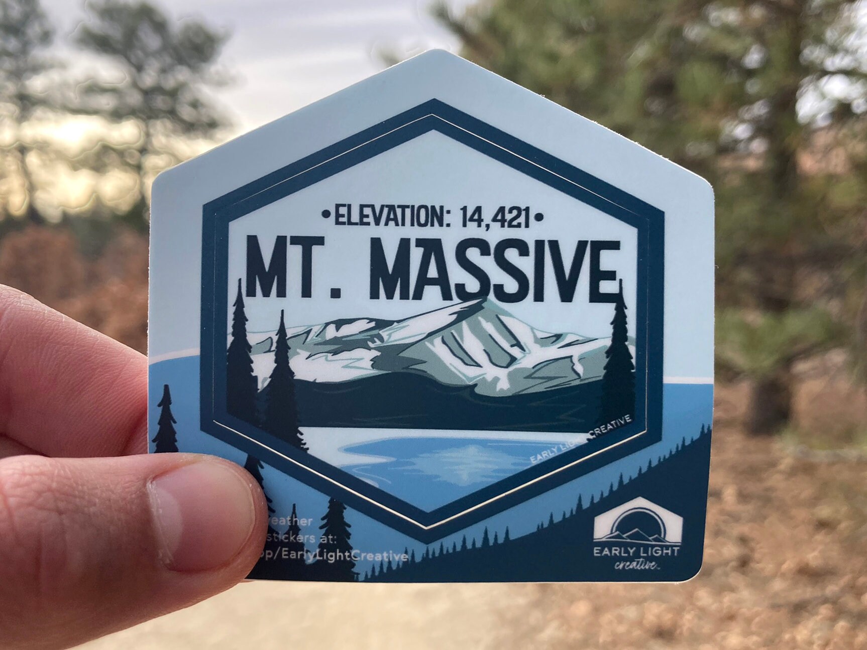 Colorado 14er: Mt. Massive Sticker High Quality Vinyl - Etsy