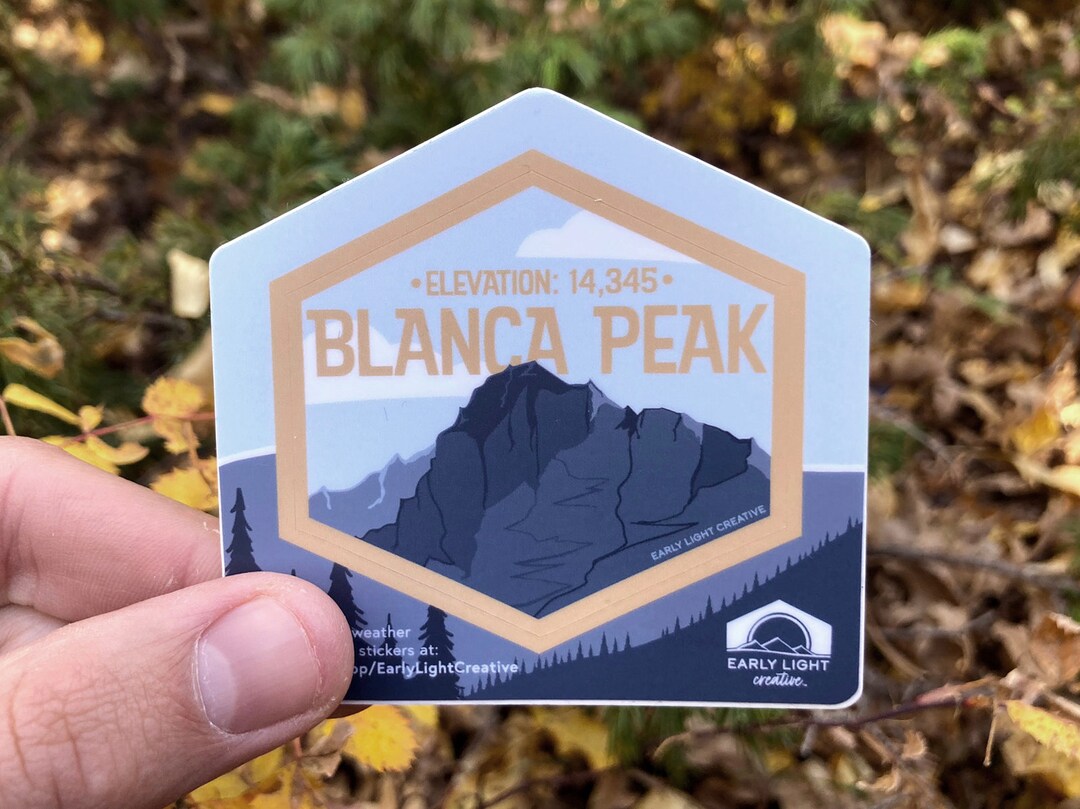 Colorado 14er: Blanca Peak Sticker High Quality, Vinyl, Waterproof ...