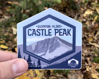 Colorado 14er: Mt. Shavano Sticker High Quality, Vinyl, Waterproof ...