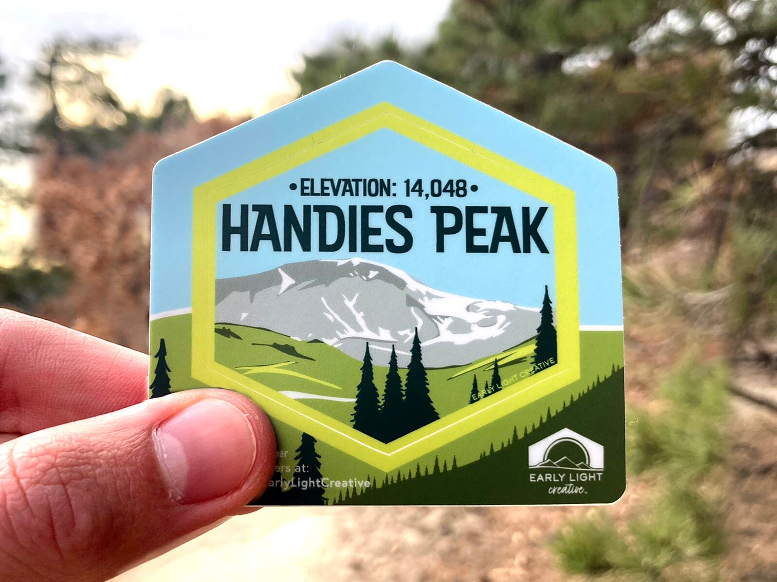 Colorado 14er: Handies Peak Sticker High Quality, Vinyl, Waterproof ...