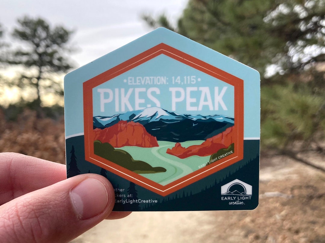 Colorado 14er: Pikes Peak Sticker | High Quality, Vinyl, Waterproof ...