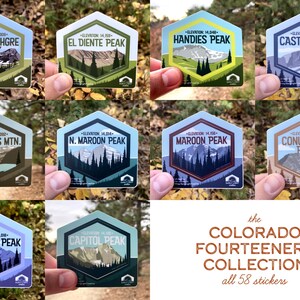 All 58 Colorado 14ers Sticker Collection | High Quality, Vinyl ...