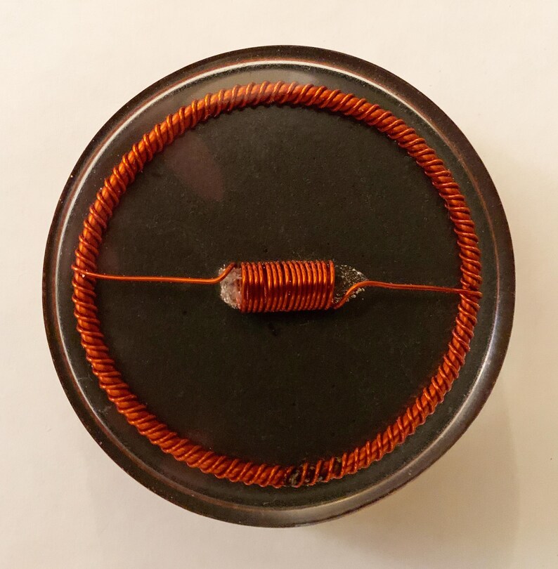 4" Wrapped Tensor Ring & Quartz Coaster, Sacred Cubit 144 Hz, Optional ...
