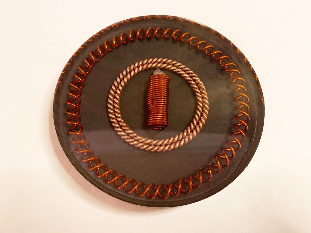 DNA Activator Coil 4" Orgonite Coaster, Sacred & Lost Cubit 144/177 Hz ...