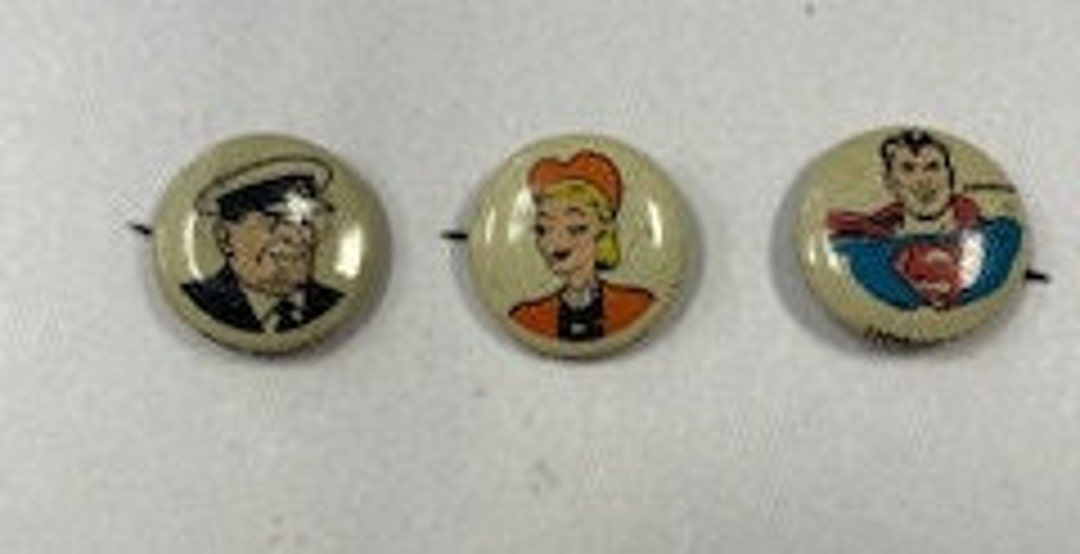 Vintage 1945 Superman, Tess Trueheart and Chief Brandon Authentic ...