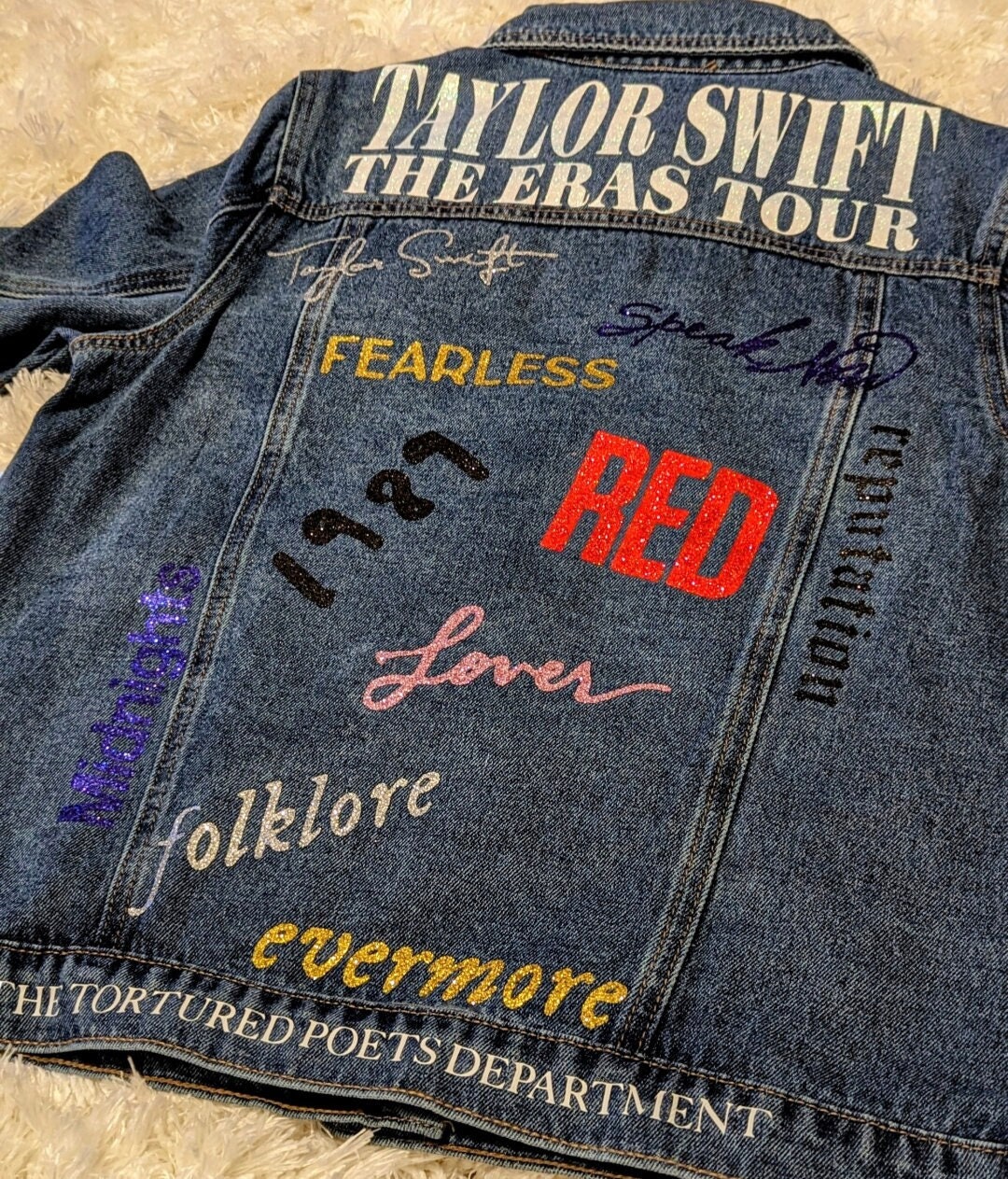 Taylor Swift Inspired Eras Denim Jacket - Etsy