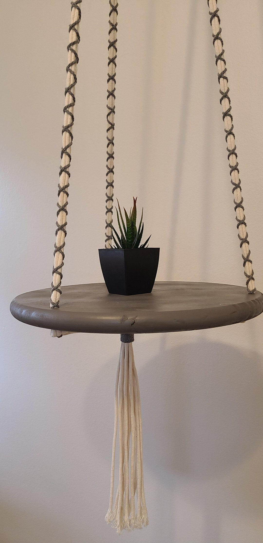 Handmade Macrame Hanging Table / Macrame Shelf / Plant Hanger - Etsy
