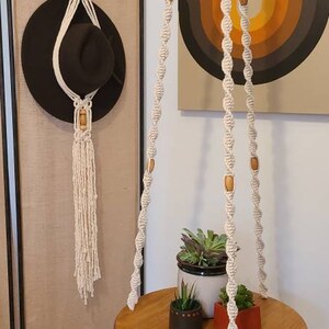 Handmade Macrame Hanging Table / Boho Macrame Table / Plant Holder / 18 ...