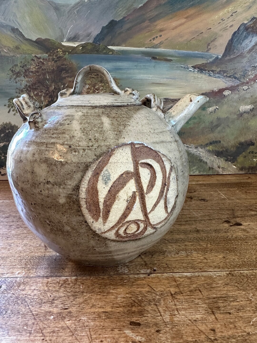 Studio Pottery | Teapot | Sarah Jane Weiss | Earthenware | Abstract - Etsy