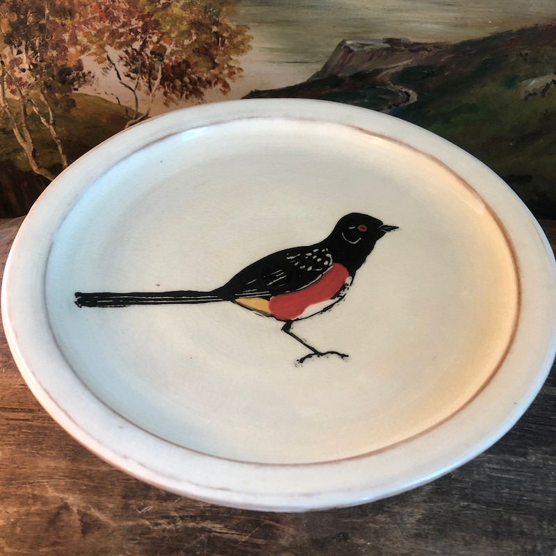 Ceramic Bird Plates - Etsy