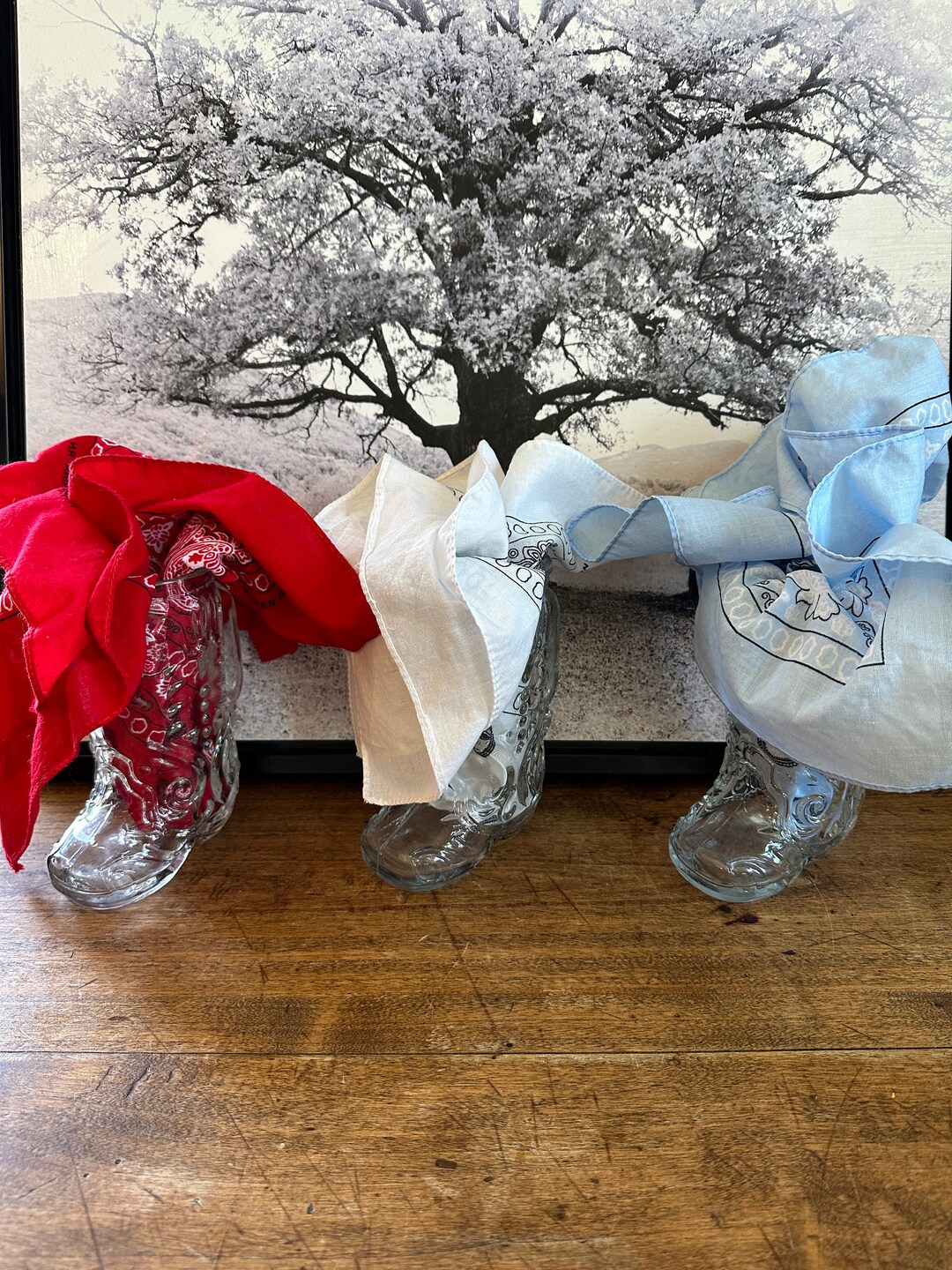 Pressed Glass | Cowboy Boot | Glasses | Party Decor | Fourth of July ...