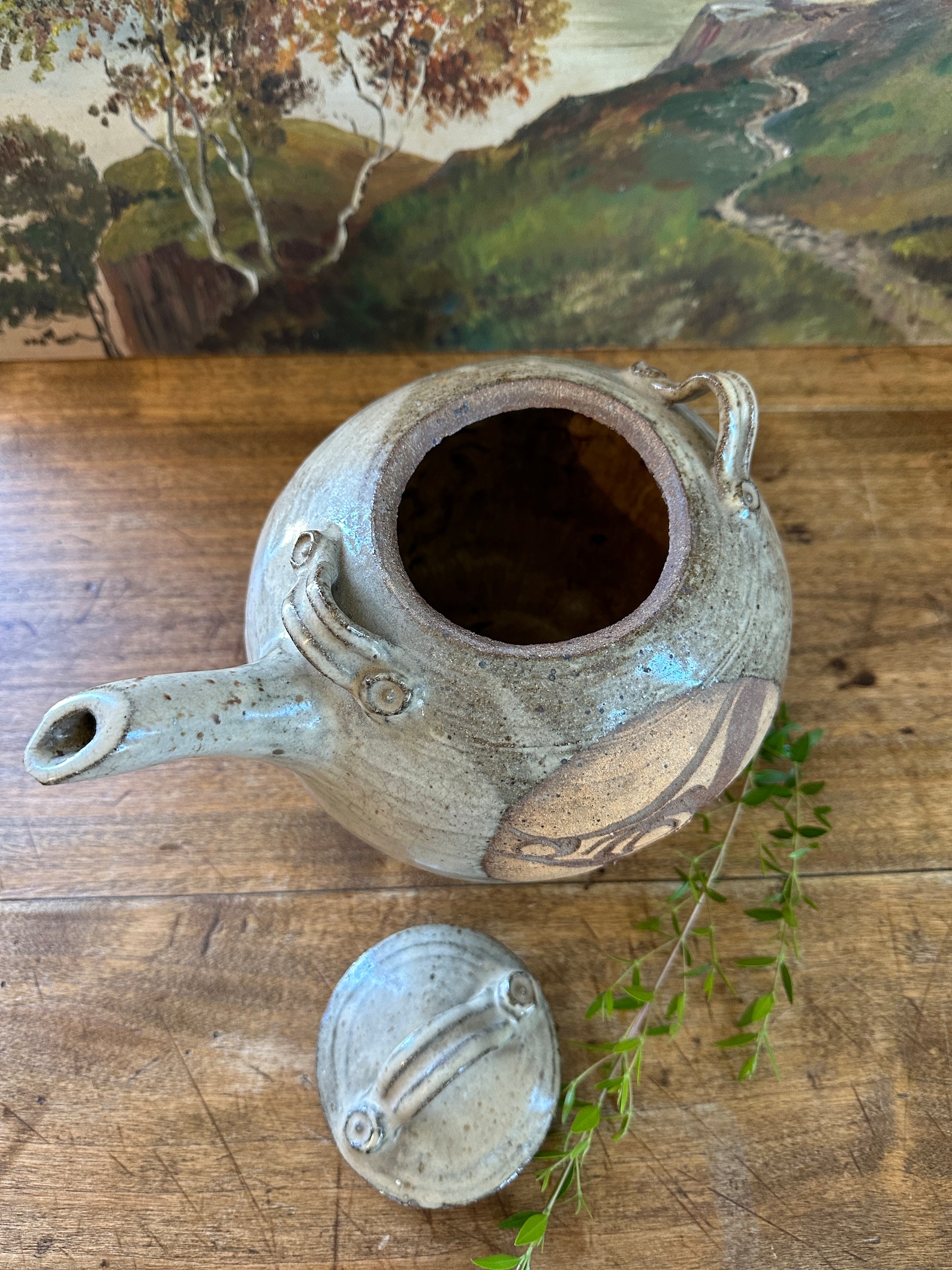 Studio Pottery | Teapot | Sarah Jane Weiss | Earthenware | Abstract - Etsy