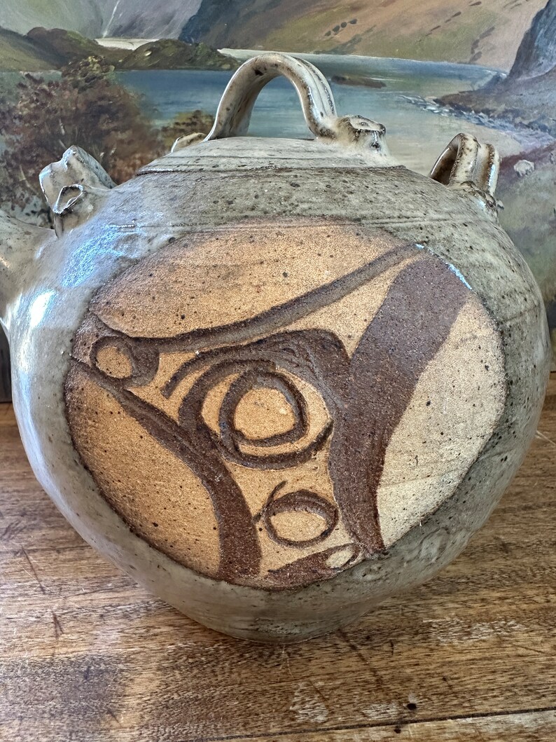 Studio Pottery | Teapot | Sarah Jane Weiss | Earthenware | Abstract - Etsy
