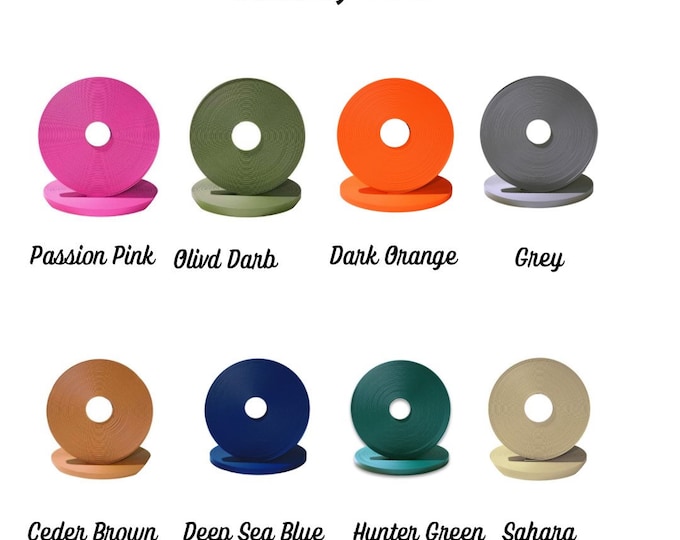 Standard 3/4 Beta Biothane, Webbing Strap, by the Foot, Alternative ...