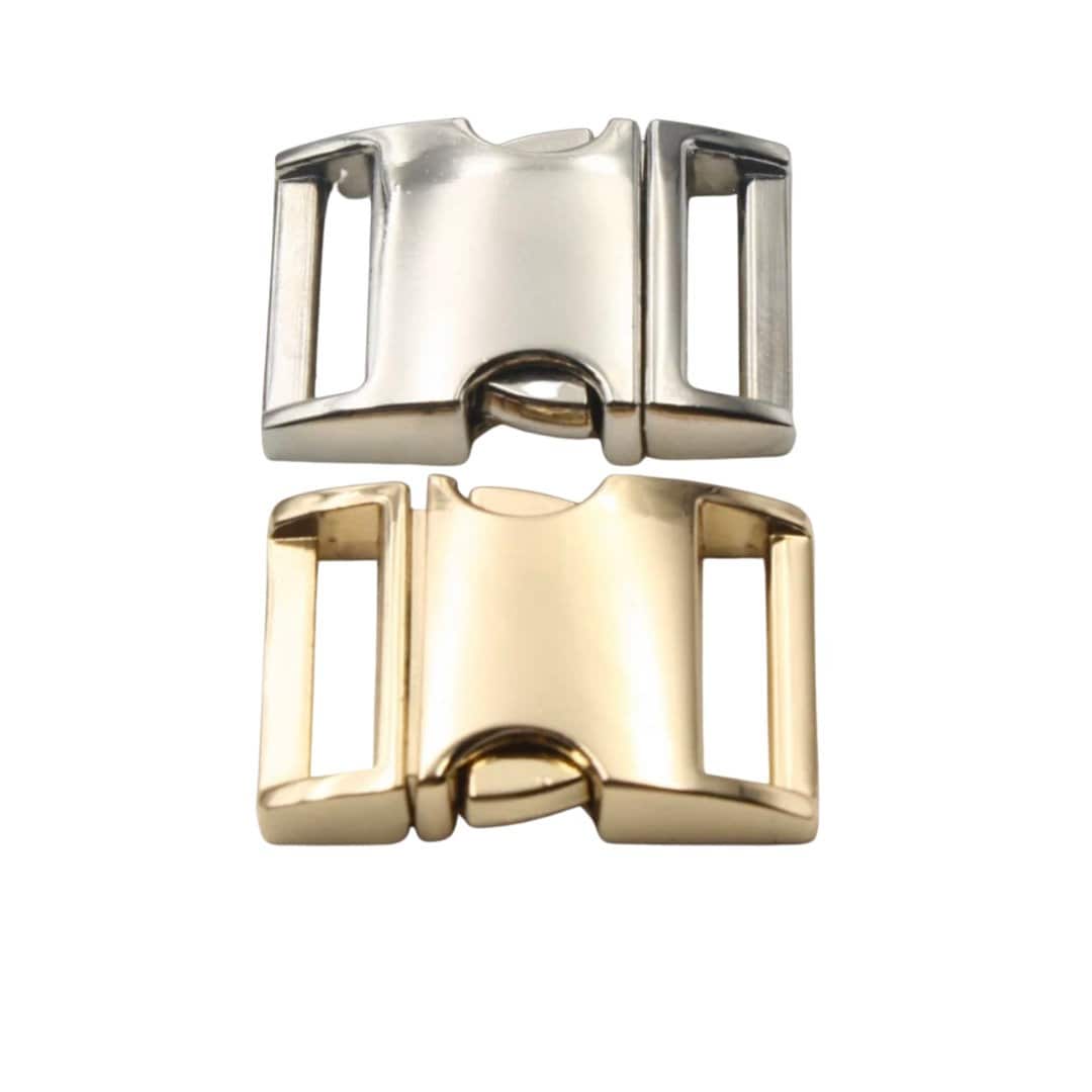25mm or 1” Metal Side Release Buckles | Silver Buckle | Light Gold ...