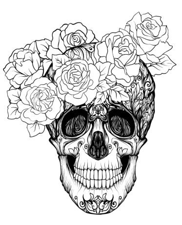 100 Mandala Sugar Skull Designs Digital Colouring Pages. - Etsy