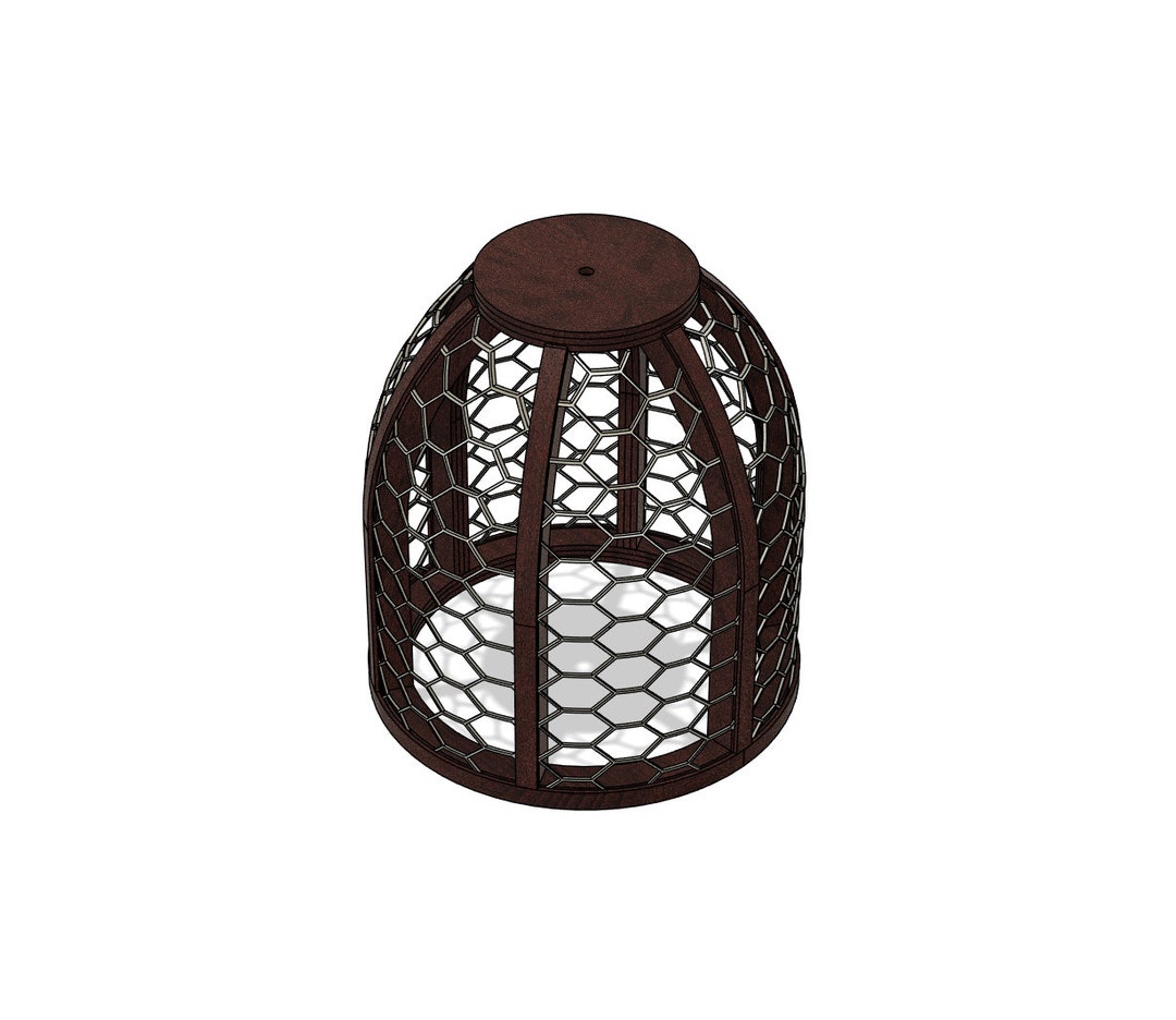 Wood Chicken Wire Lamp Shade - Etsy