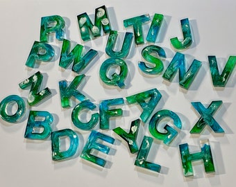 Resin Alphabet Set | Etsy